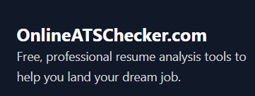 ResumeChecker - Free ATS Resume Analysis Tools | Optimize Your Resume